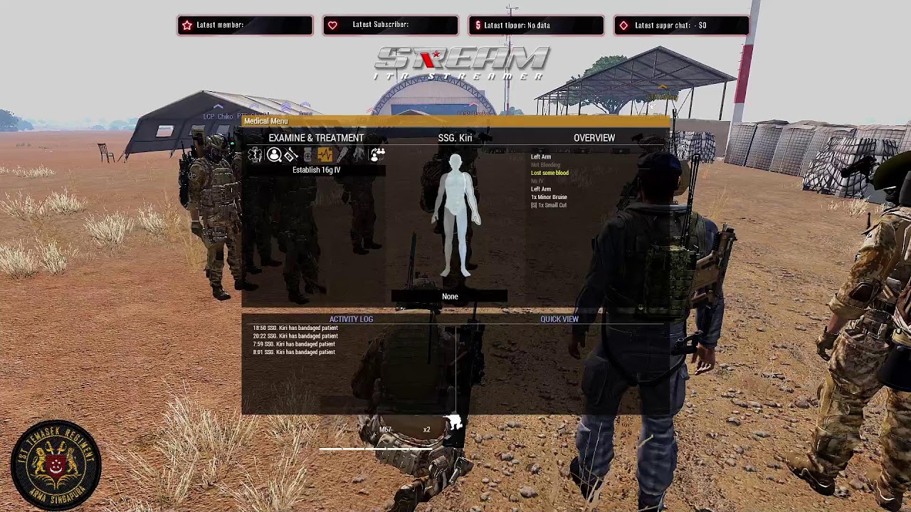 Arma 3 1st Temasek Regiment (1TR) 10/05/24 : Kiri Pov - YouTube