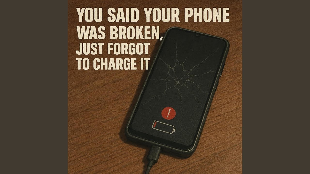 You said your phone was broken, just forgot to charge it - YouTube