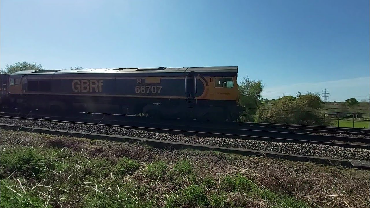 GBRF class 66707 | Southampton W Docks Gbrf to Trafford Pk Euro Tml ...