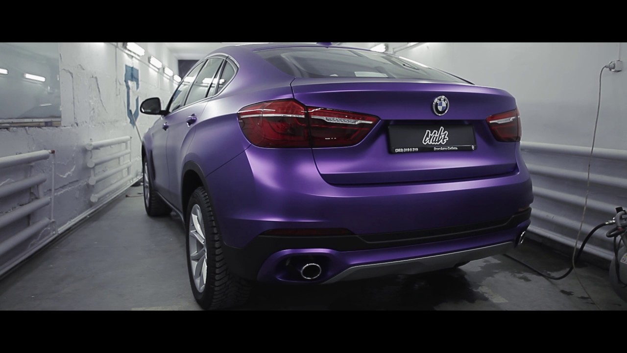 BMW x6 Purple Matte (CRAFT SW) - YouTube