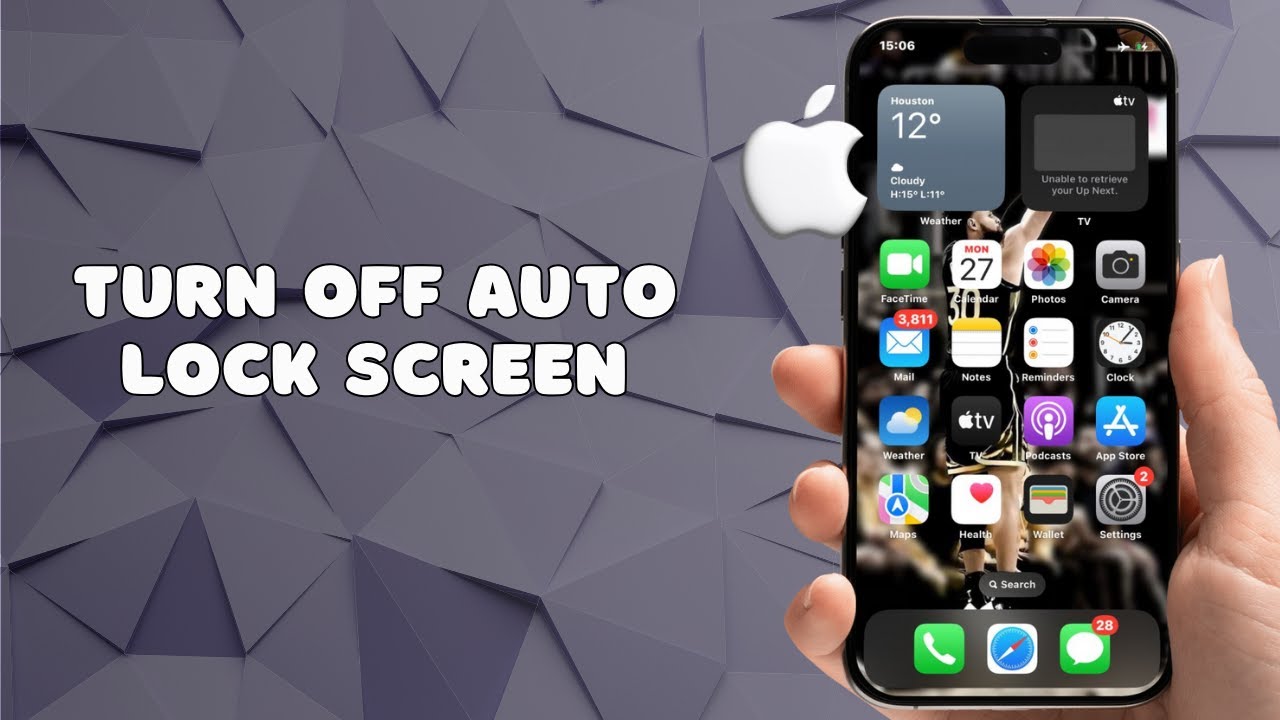 How To Turn Off Auto Lock Screen On iPhone - YouTube