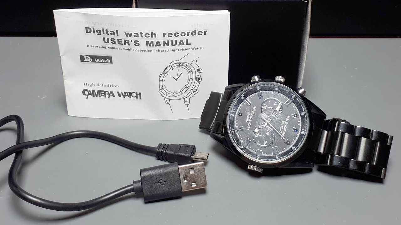 Hidden video voice spy camera 1080p mechanical face watch from ...