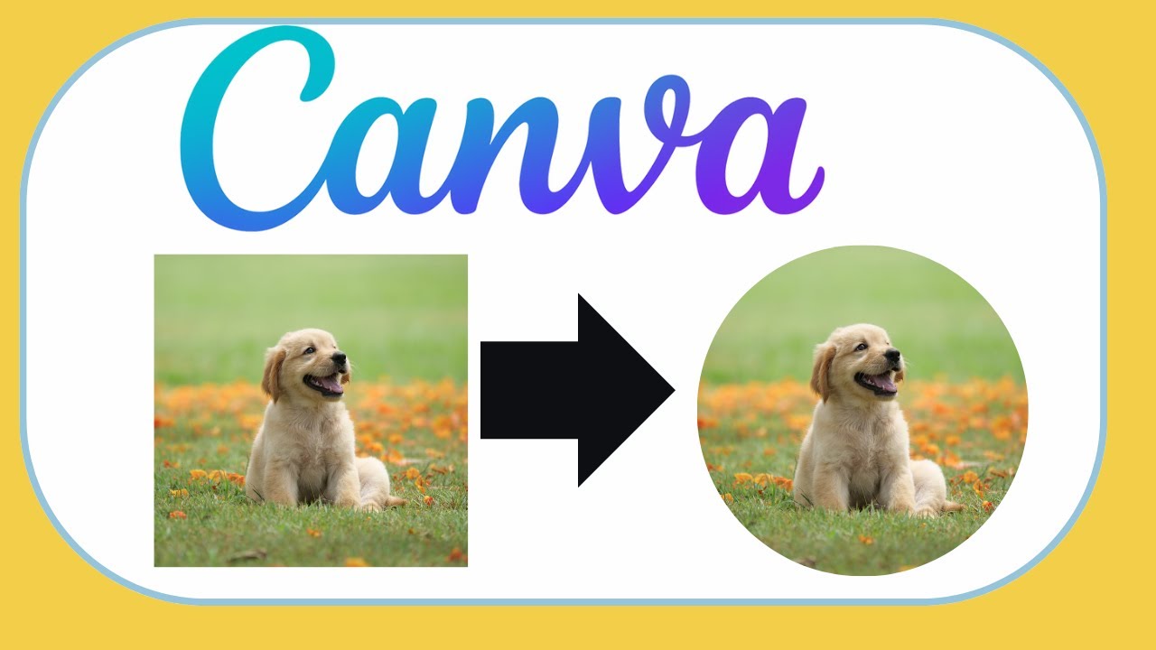 HOW TO CONVERT A SQUARE IMAGE INTO A CIRCLE IN CANVA - YouTube