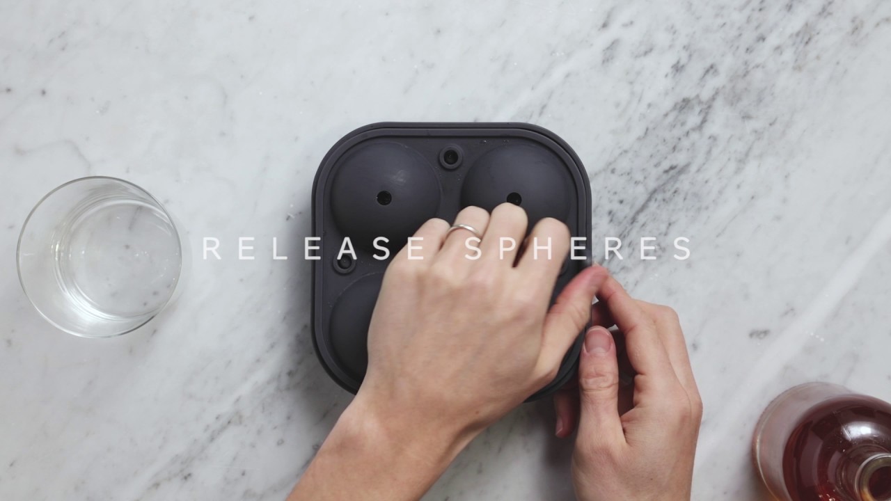 Peak Ice Works Sphere Ice Tray - YouTube