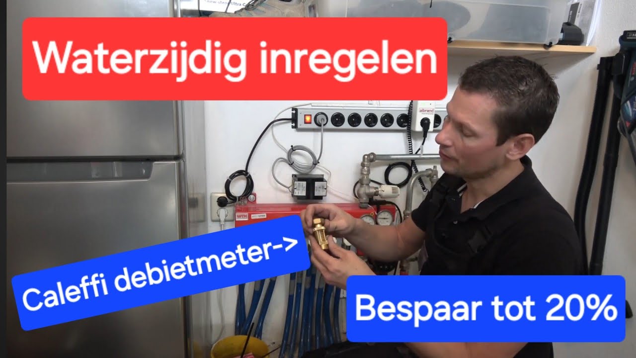 Hoe plaats je een Caleffi debietmeter op een Wth vloerverwarmings ...