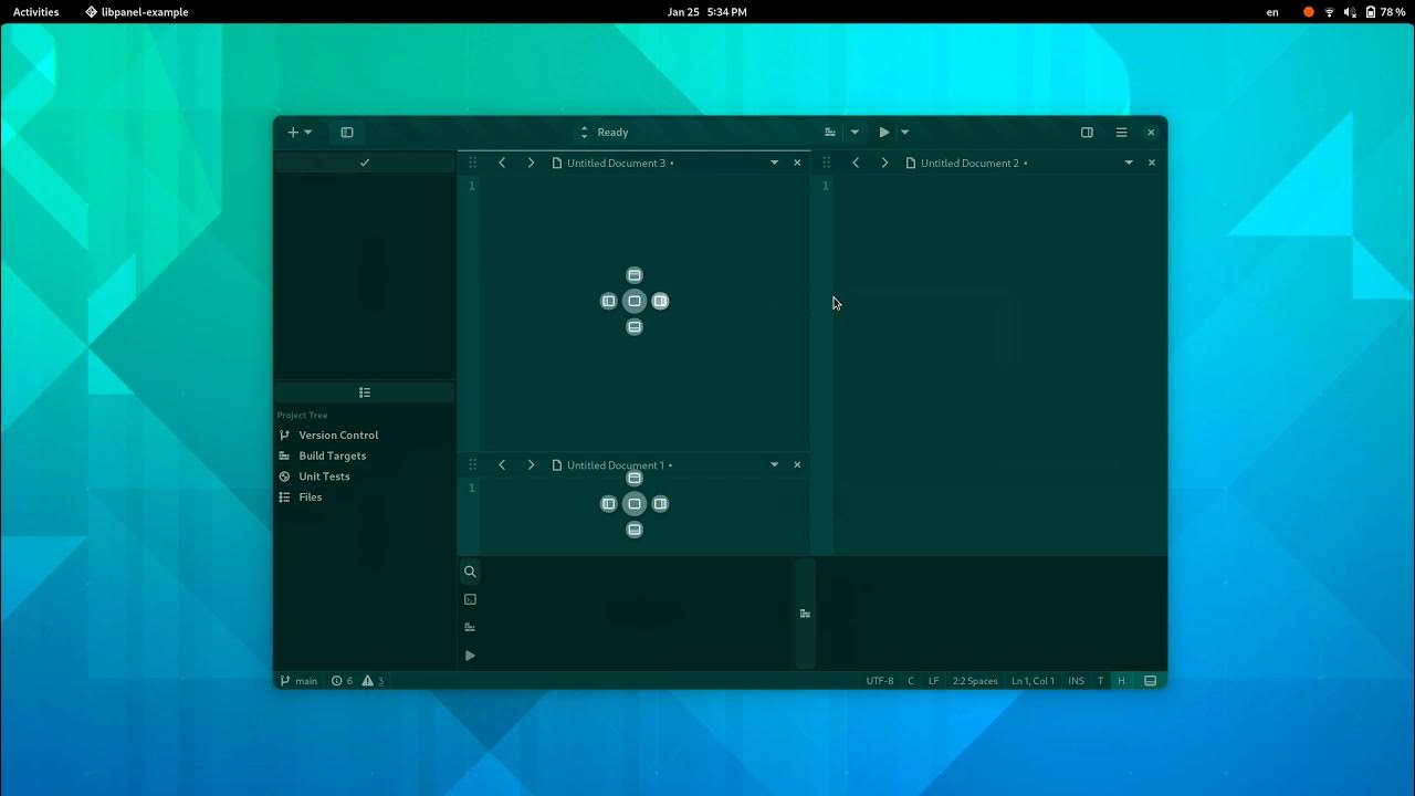 GTK libpanel dnd of panel frames - YouTube