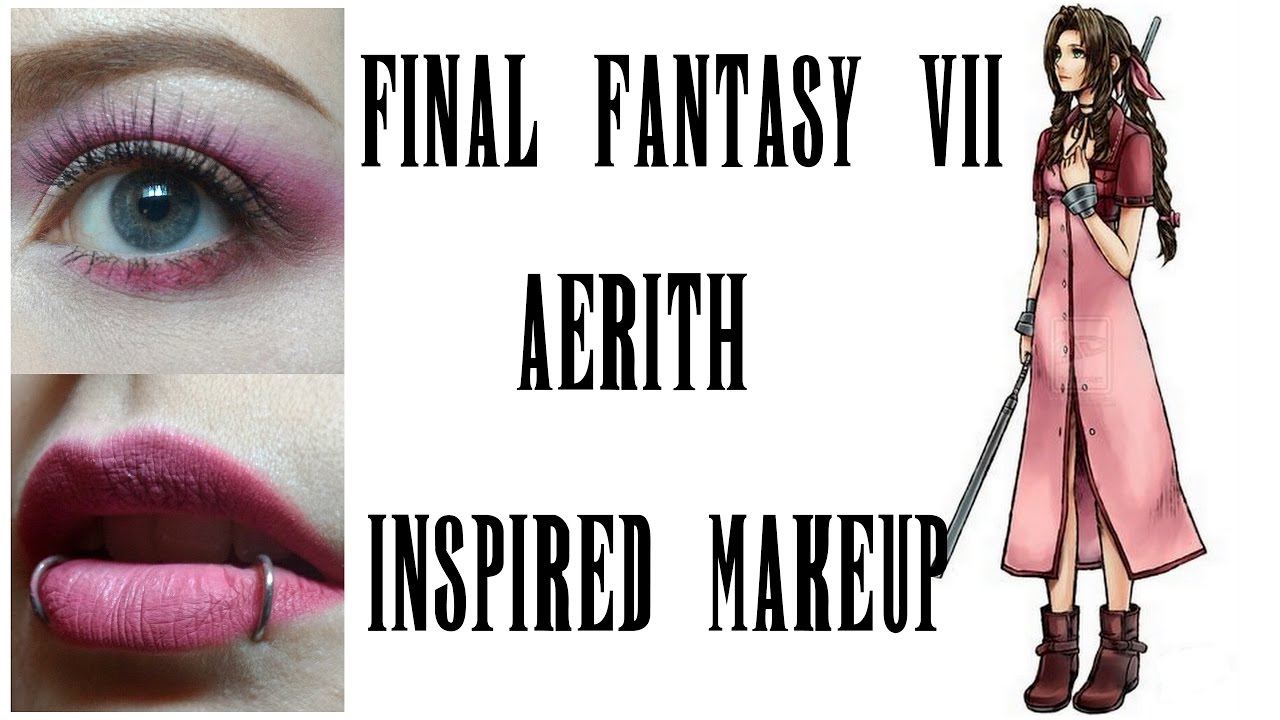 Final Fantasy VII Aerith Inspired Makeup *Cruelty-Free Speedtorial ...