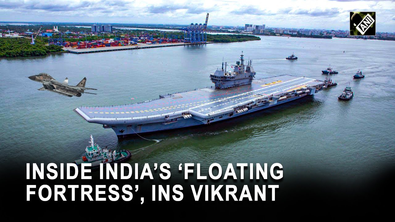 Glimpses of Indian Navy’s mighty aircraft carrier INS ‘Vikrant’ - YouTube