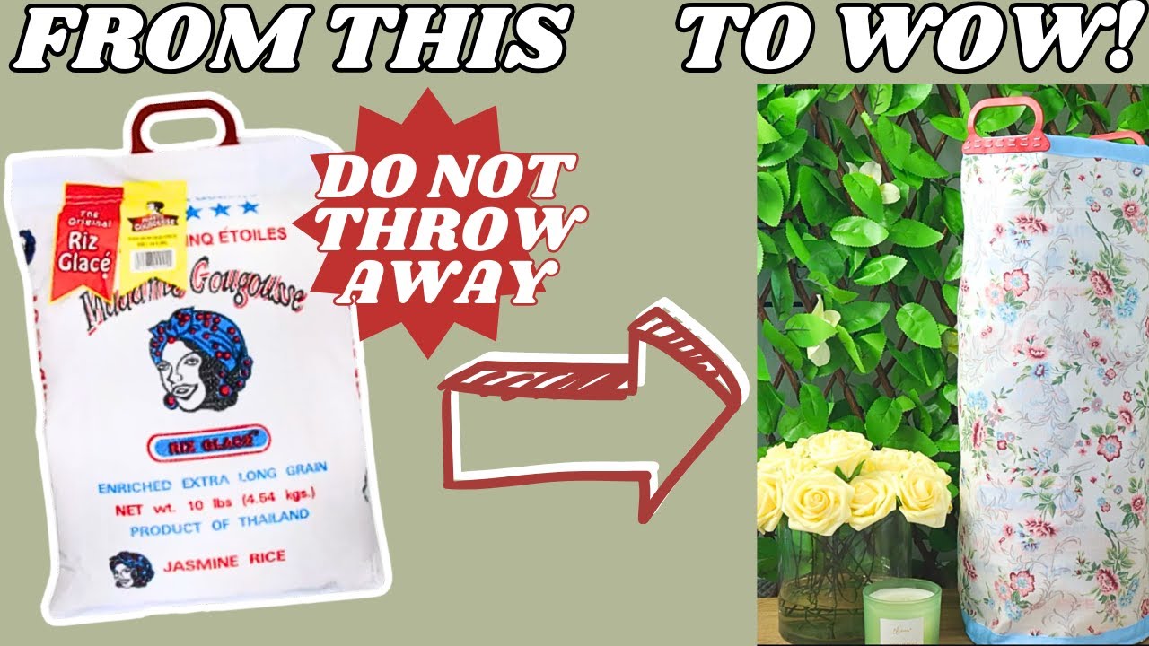 DON'T THROW AWAY YOUR RICE BAGS‼️DO THIS INSTEAD - YouTube
