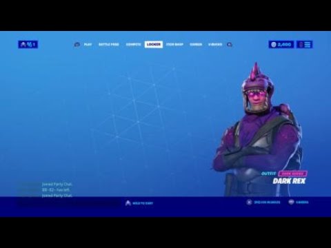 Fortnite dark rex - YouTube