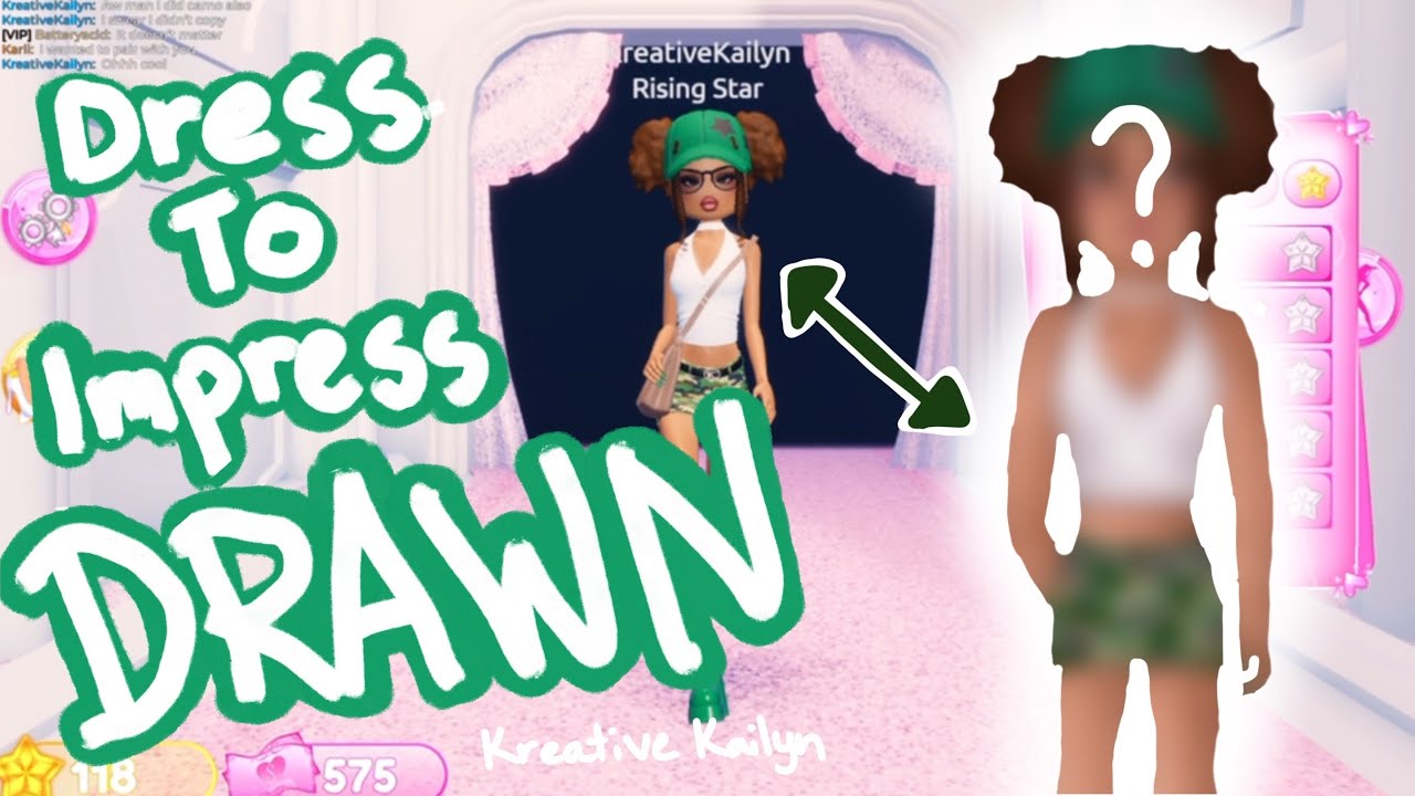 DRAWiNG MY DRESS TO iMPRESS CHARACTERS ⭐️ first time playing! ⭐️ # ...