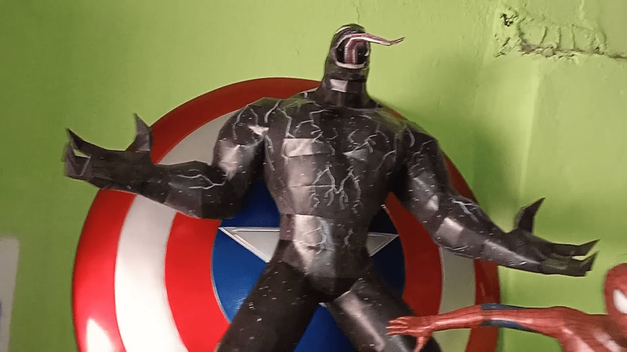 Venom Papercraft - Spiderverse - YouTube