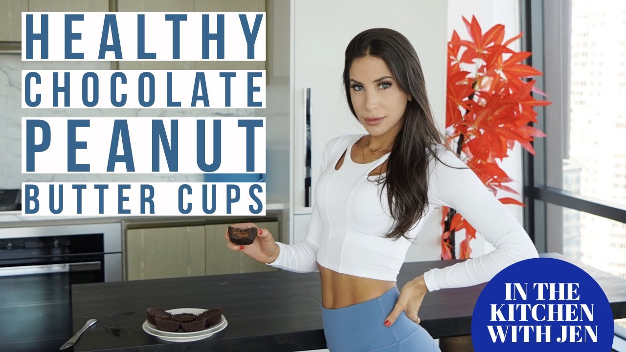 HEALTHY PEANUT BUTTER CUPS | IN THE KITCHEN WITH JEN | JEN SELTER - YouTube