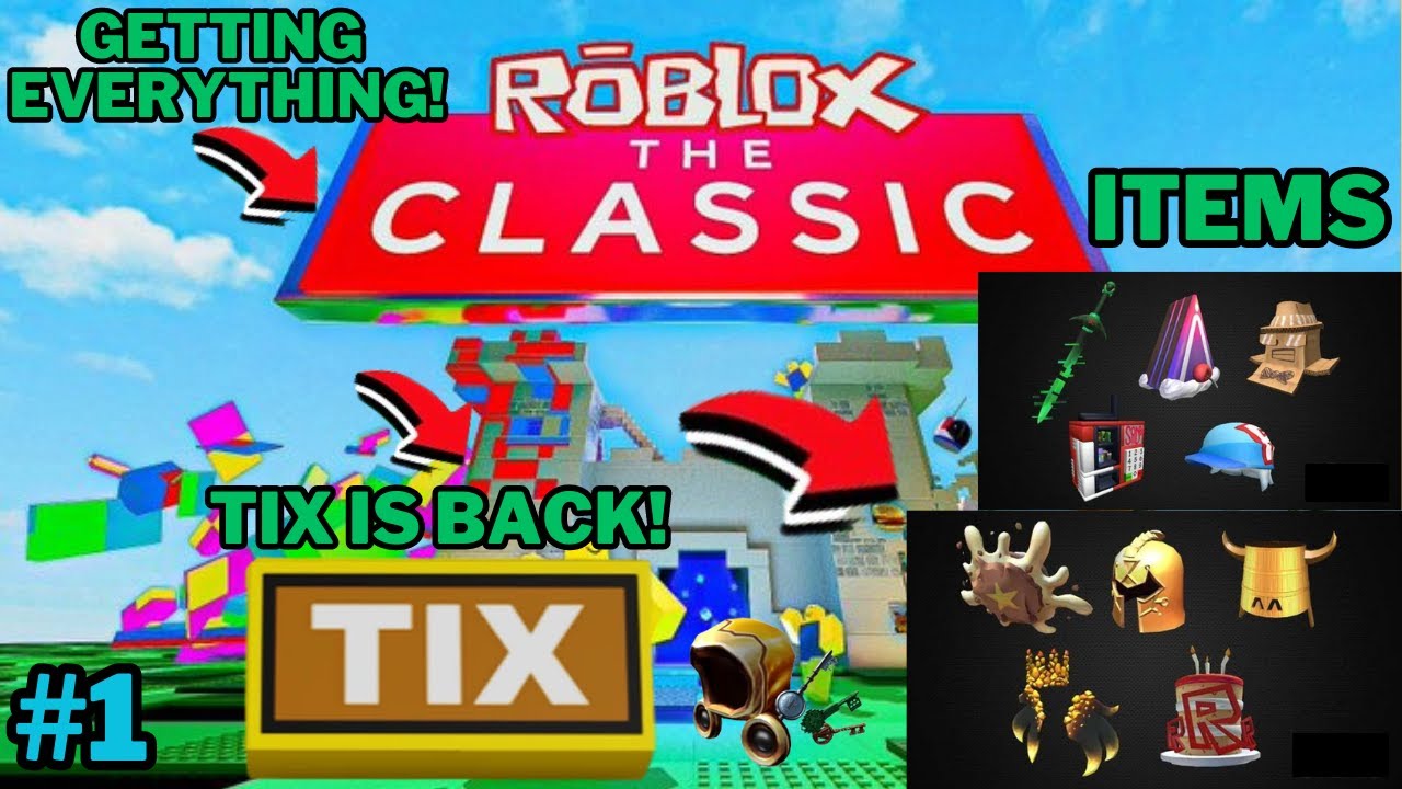 🔴LIVE: "ROBLOX - CLASSIC" - Getting EVERYTHING!🎉🤩 - Part 1 - YouTube