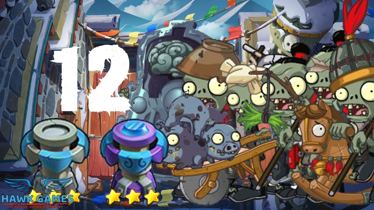 PvZ Online - Adventure Mode - Snow on line 12 | @peacannon - YouTube