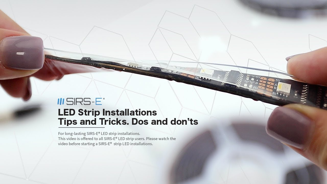 How to Install SIRS-E LED Strips Tips and Tricks - YouTube