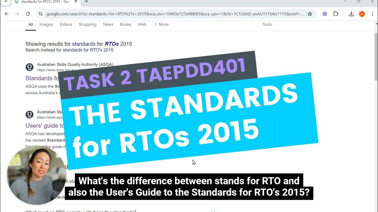 Understanding the Standards for RTOs 2015 and Users' Guide 📚 - YouTube