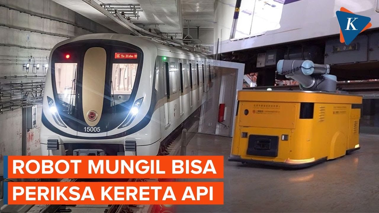 Shanghai Metro China Pakai Robot untuk Periksa Kereta Api - YouTube