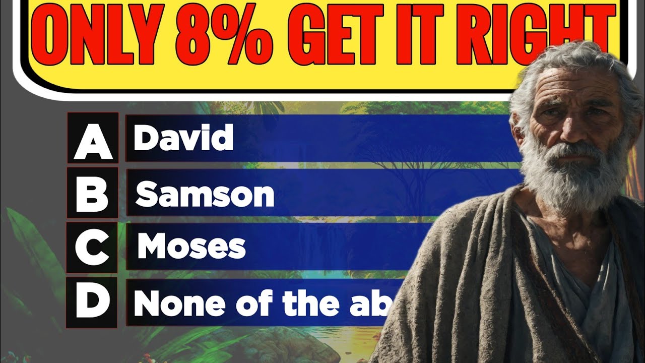 30 Difficult Bible Quiz Questions to Test Your Bible Knowledge | Bible ...