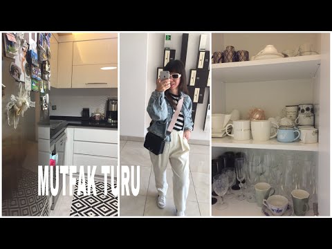 MUTFAK TURU🍳DOLAP İCİ DÜZENİM•NASIL SIĞDIM•BENİMLE BİR CUMARTESİ GÜNÜ🚲☕️GÜNLÜK VLOG 🎬