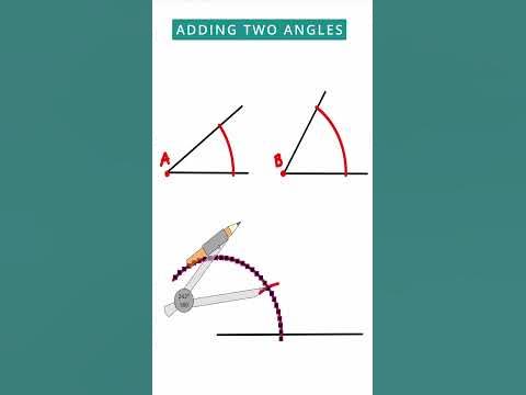 Construction of Adding Two Angles - 3 easy and fast steps. #shorts ...