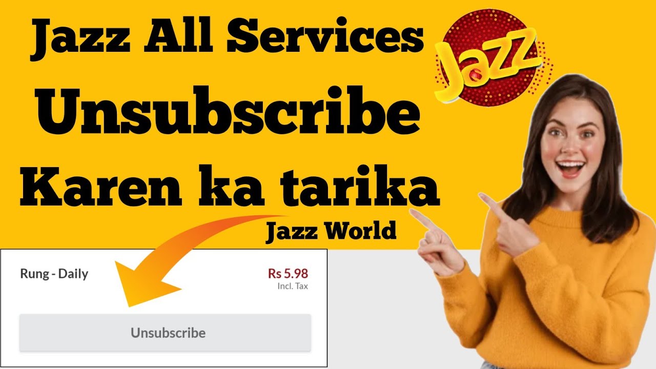 how to unsub jazz extra services l jazz all services unsub code 2024 l ...