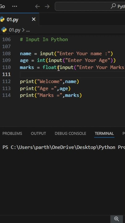 Input In Python 💫 Coder Programming Coding Python Pythonprogramming Trendingshorts