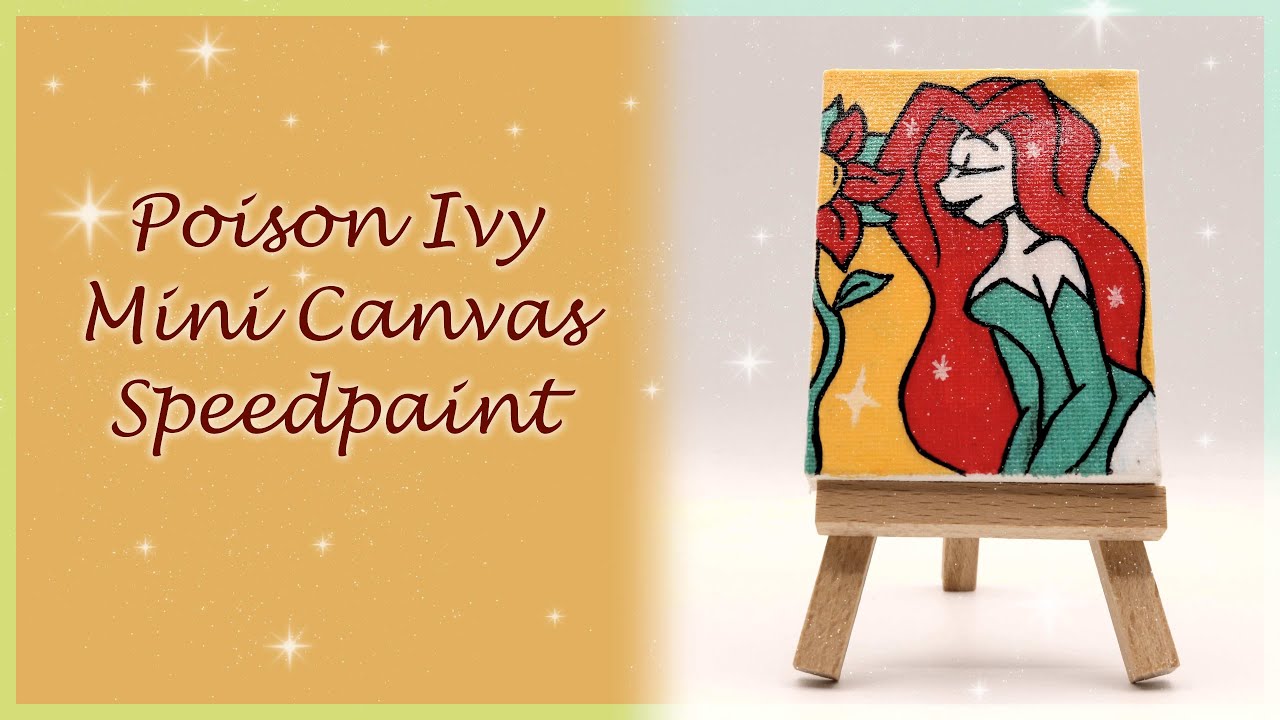 Poison Ivy Mini Canvas Speedpaint - YouTube