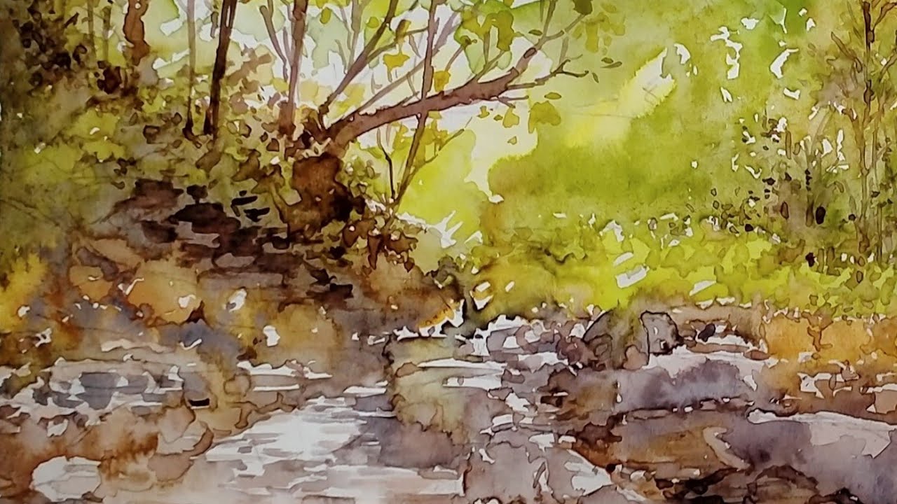 how to draw a watercolour painting 🖌️🙏🏻 - YouTube