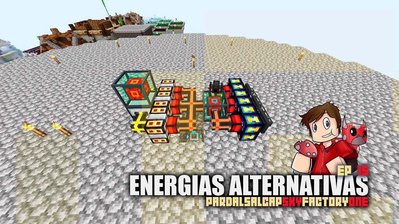 Mejoras en la energía - Sky factory one Let's play - ep.15 - YouTube