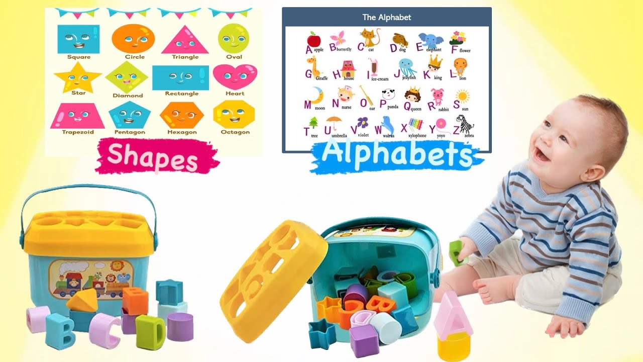 Toy Learning Visuals For Toddlers - Learn Shapes, Alphabets with Baby’s ...