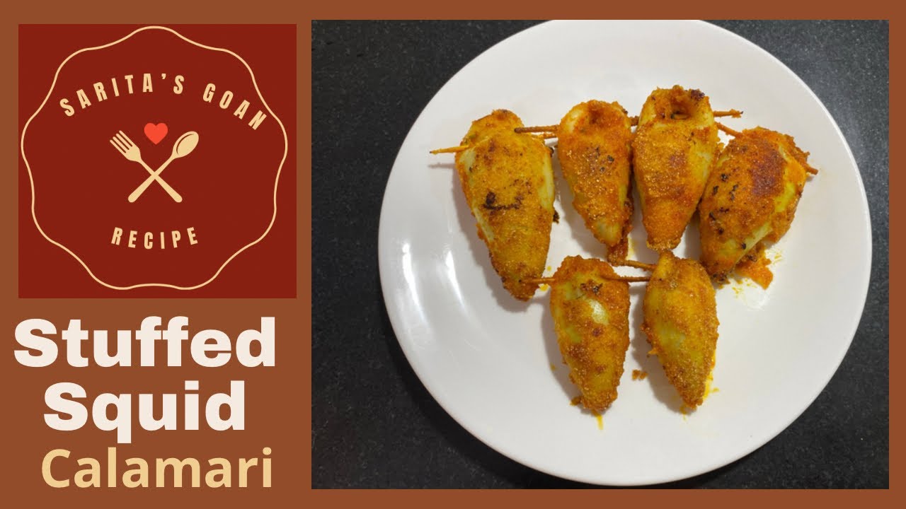 Goan Stuffed Squid | Calamari | Stuffed Squid with Prawns | Sarita’s ...