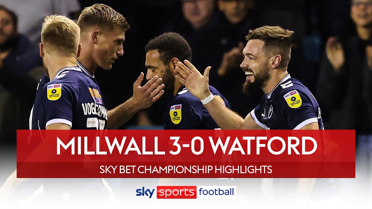 Bradshaw bags first-half hat-trick! 🔥 | Millwall 3-0 Watford ...