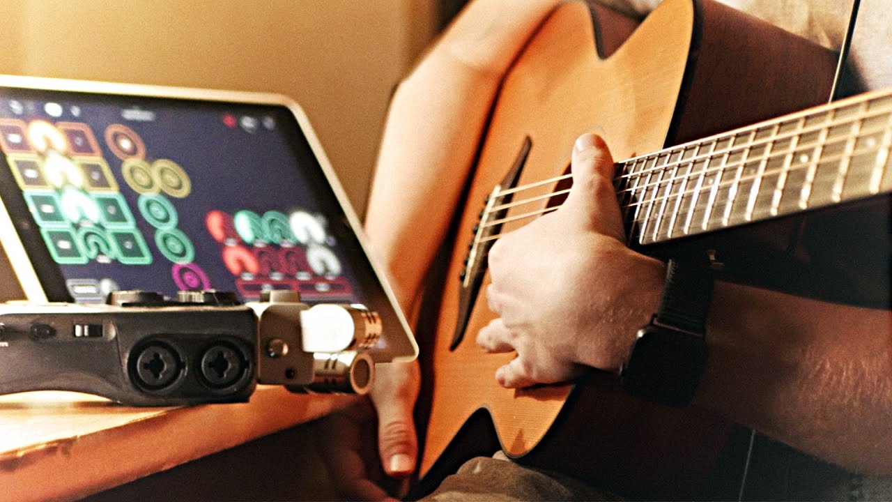 Acoustic loop with an iPad - YouTube