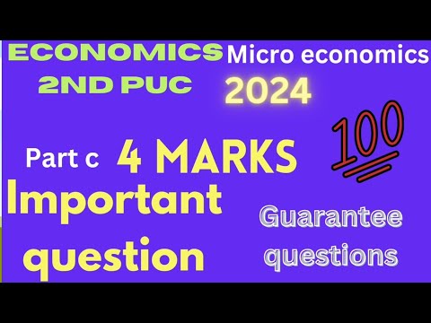 《Class 12》 👉Economics👈 ( Micro-economics)🤓 Part-C👈 4 marks 💯Important ...