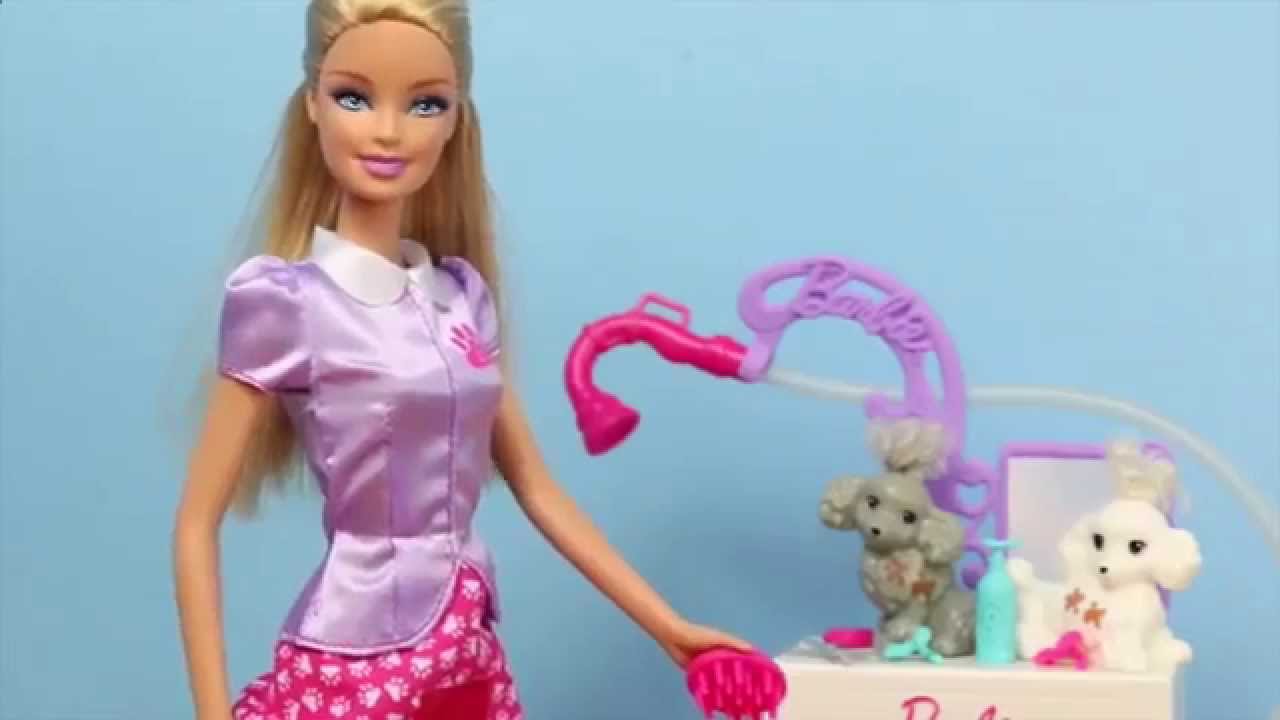 BARBIE GROOMER Frozen Elsa and Anna Dog Pets & Puppy LPS, MLP - YouTube