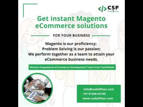 Get instant Magento eCommerce solutions Code5Fixer - a women-empowered eCommerce Development ...