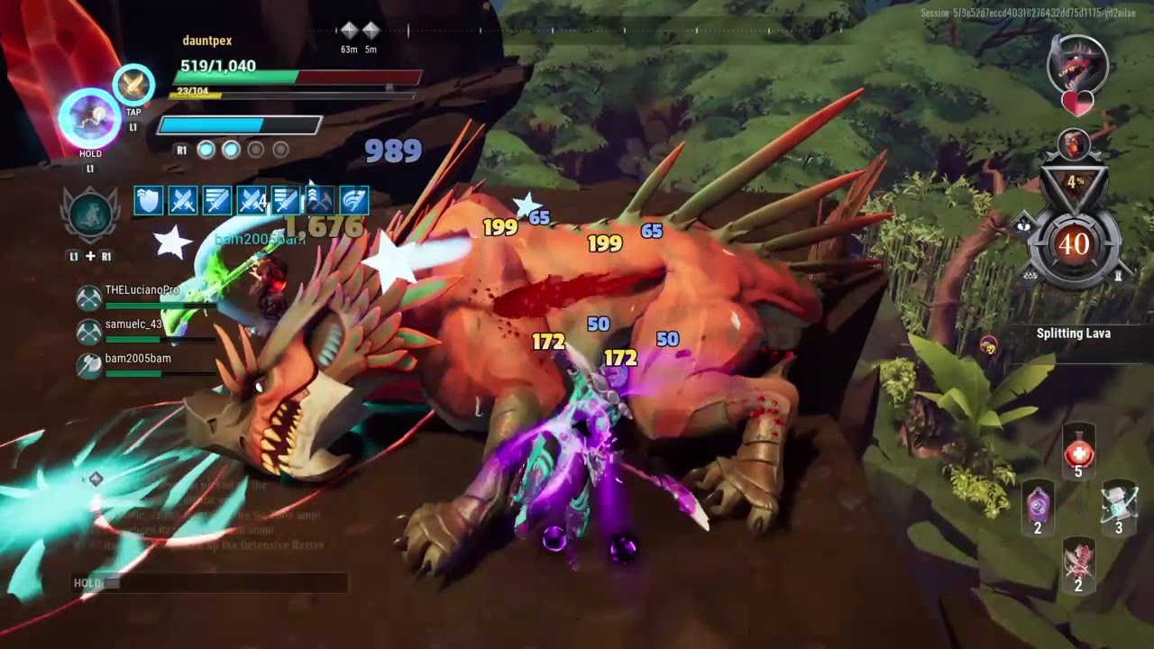 Momentum Chain Blades gameplay|Dauntless Blaze Escalation chain blade ...