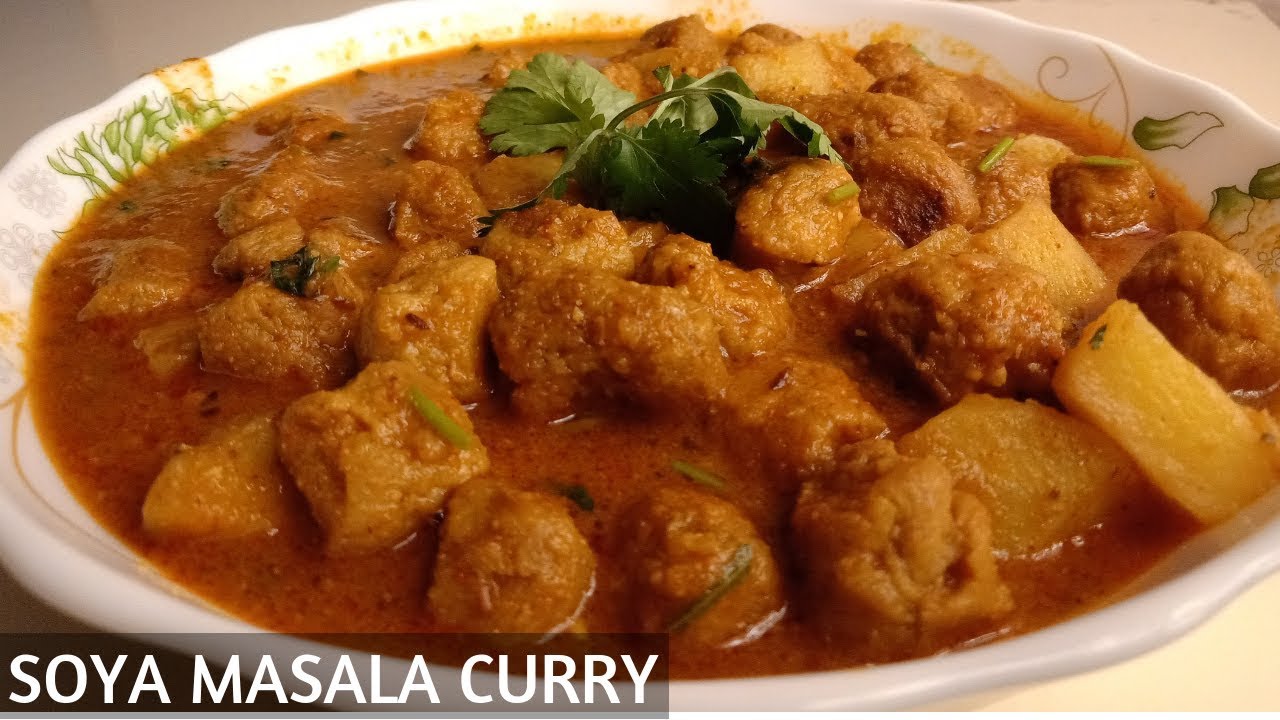Aloo Soya Masala Curry Recipe: Flavorful Soya bean Recipe - YouTube