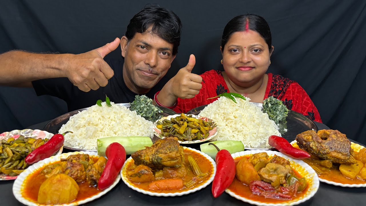 ASMAR RICE BINS VAJA LOU PATA VORTA TELAPIYA MACHER JOL SPICY CHICKEN ...