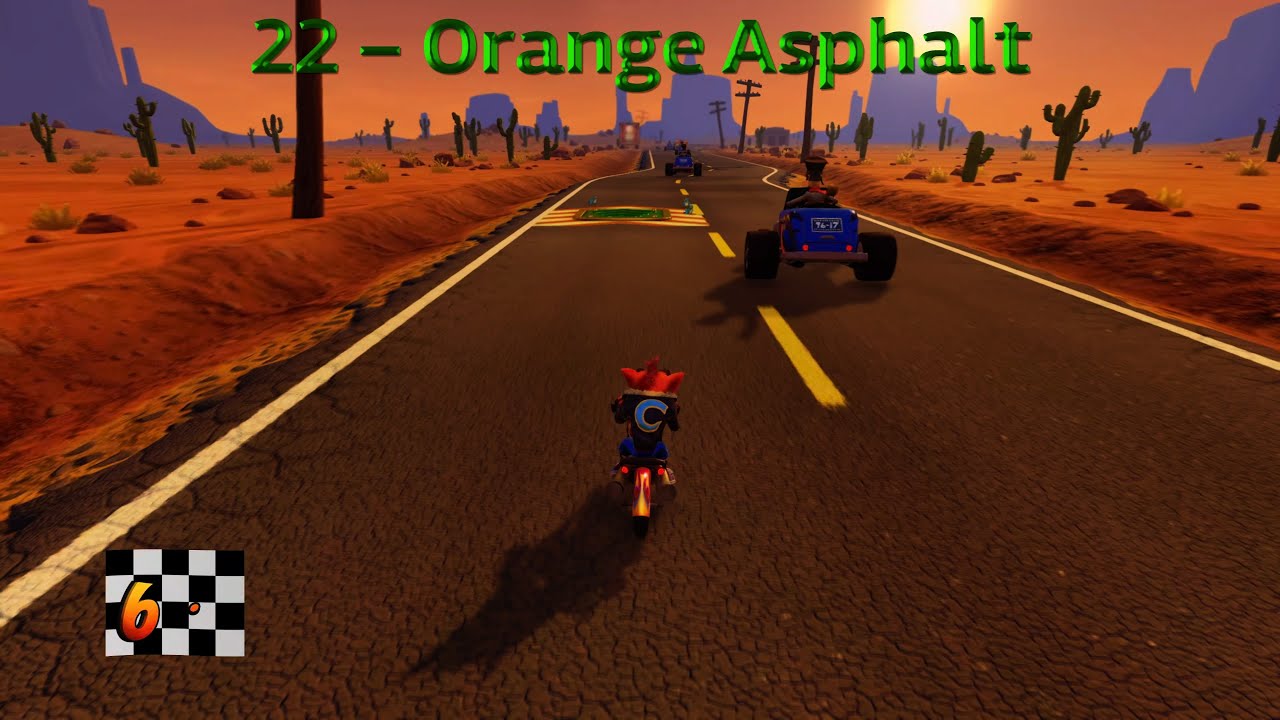 Crash Bandicoot 3 - Level 22 - Orange Asphalt - YouTube