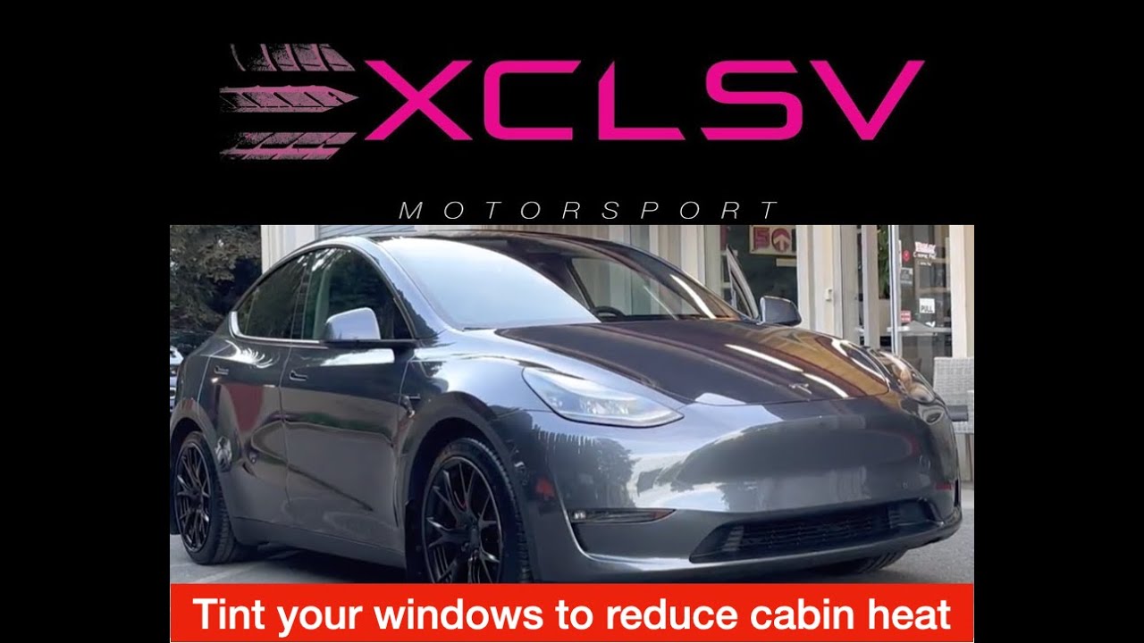 Tint your Tesla windows to reduce cabin heat - YouTube