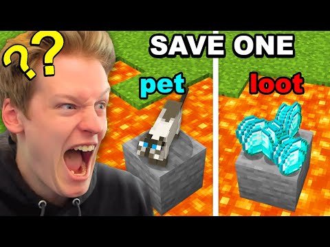 Forcing my Friend to Play Would you Rather on Minecraft...