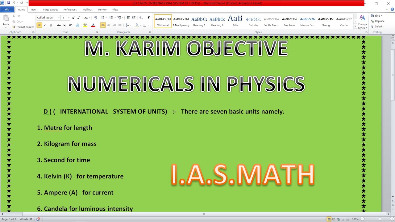 M.KARIM PHYSICS - YouTube