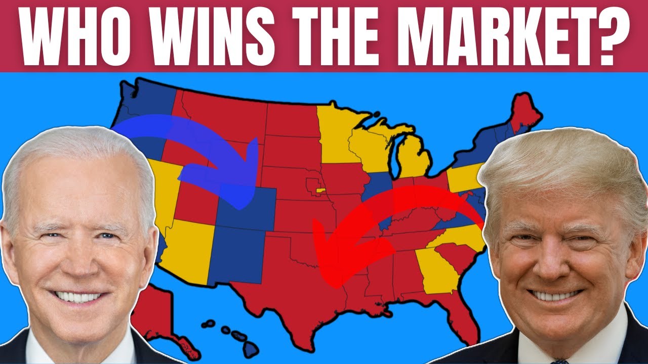2024 Joe Biden vs. Donald Trump Map Based on the Prediction Market ...