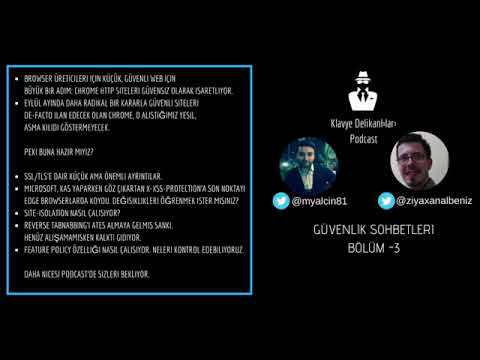 Klavye Delikanlıları Güvenlik Sohbetleri - Bölüm :3