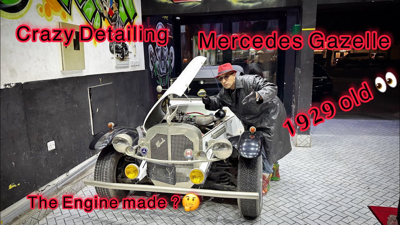 How to do full crazy #detailing to Mercedes Gazelle 1929 😂🧨 #carwash # ...