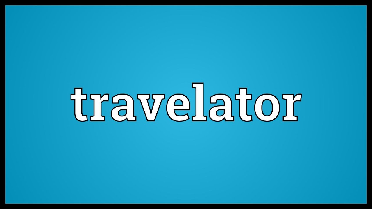 Travelator Meaning - YouTube