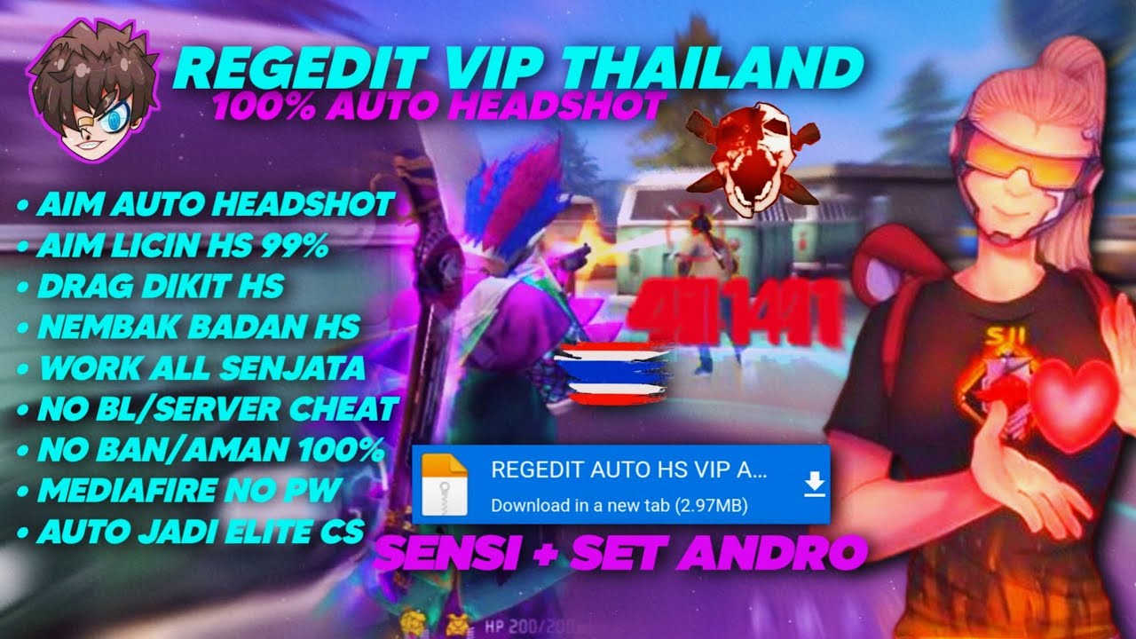 WORK 100%🥶 REGE FF AUTO HEADSHOT 2025 - AIMLOCK KEPALA NEMBAK BADAN HS ANTI BANNED - YouTube