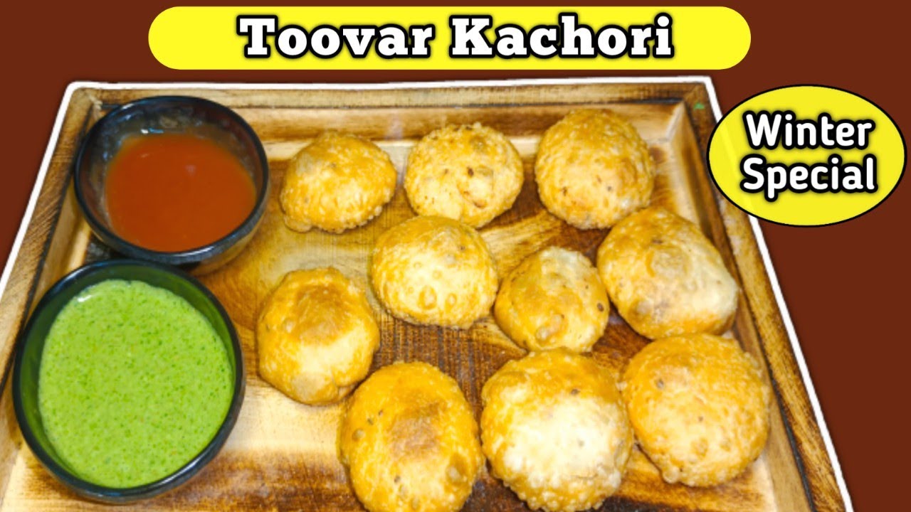 Crispy & Tasty Fresh Tuvar Kachori || Gujarati Farshan Recipe || Lilva ...
